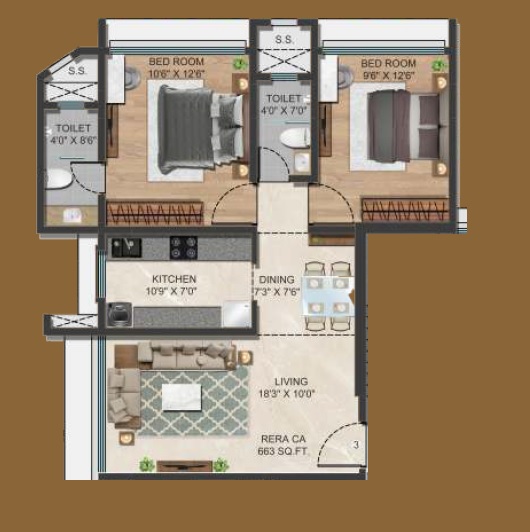 Empire Kingston Floor Plans - Mulund West, Mumbai