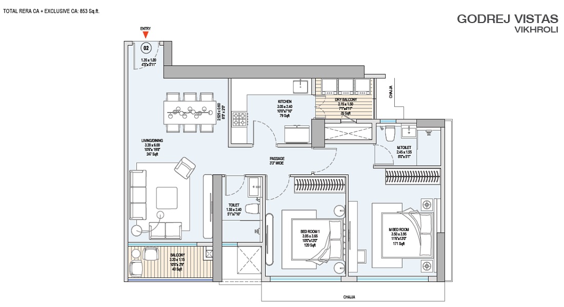 Godrej Vistas Floor Plans - Vikhroli East, Mumbai