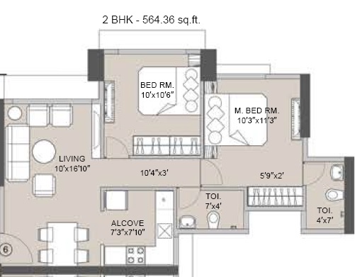Integrated Ramicon in Goregaon West, Mumbai @ 1.06 Cr - Floor Plans ...