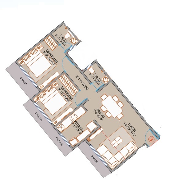 IS The Palazzo Floor Plans - Santacruz East, Mumbai