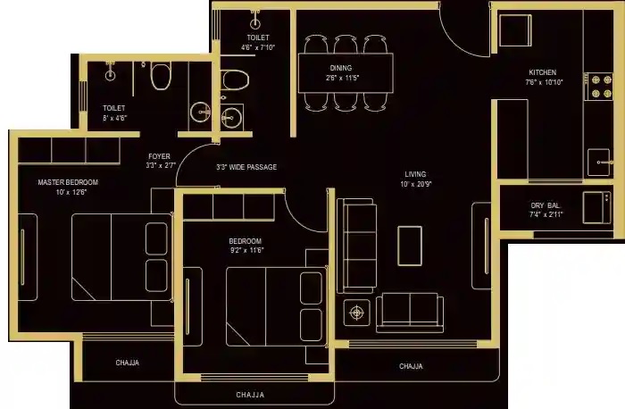 Kabra Tiara Floor Plans - Malad East, Mumbai