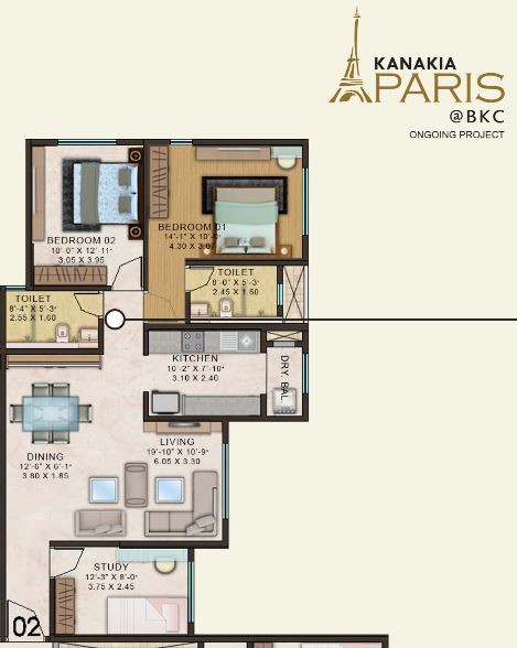 Kanakia Paris in Bandra East, Mumbai @ 3.50 Cr - Floor Plans, Location ...