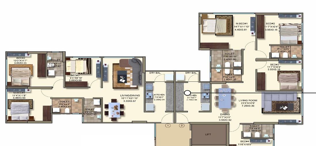 Kanakia Rainforest in Andheri East, Mumbai @ Price on Request - Floor ...