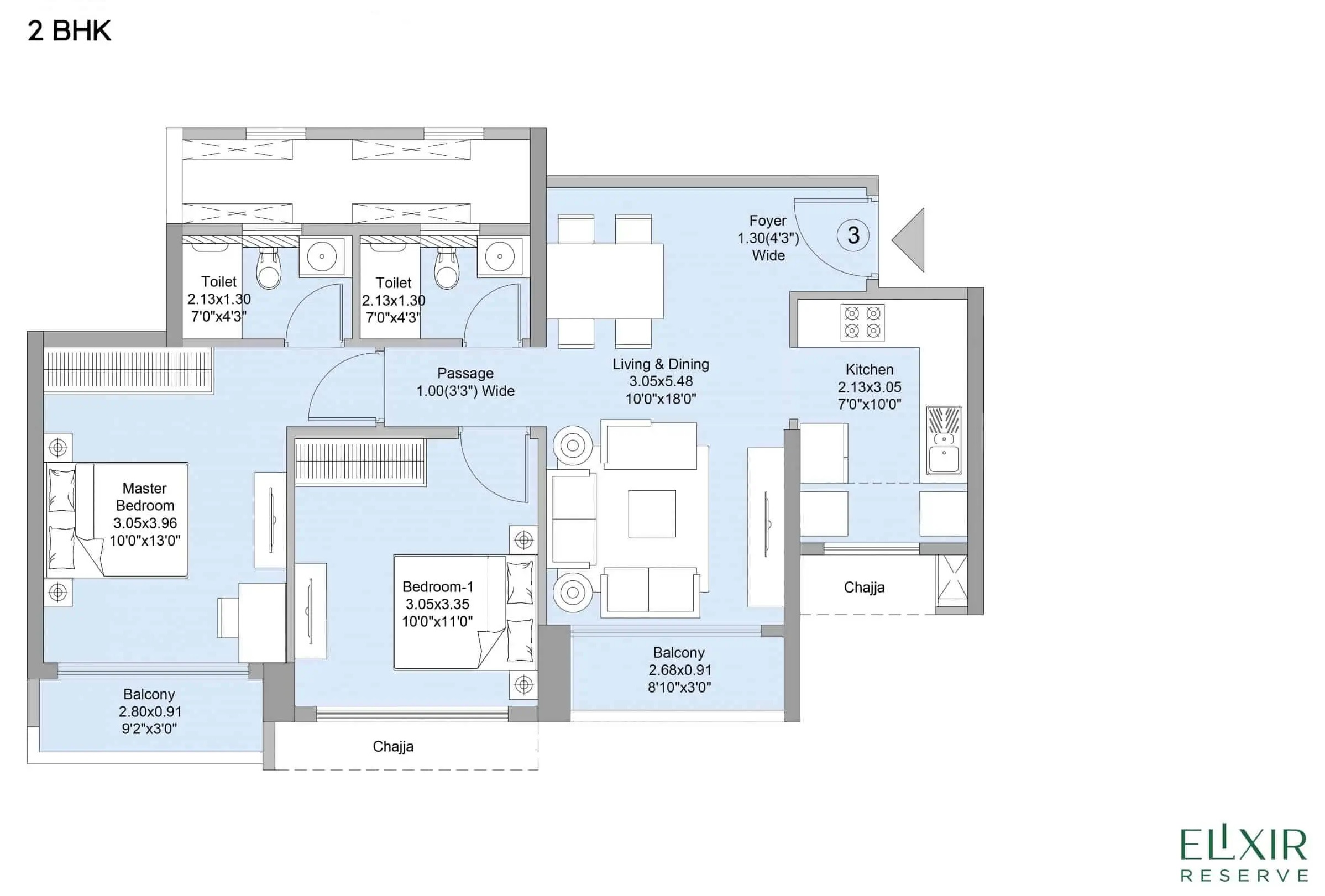 LnT Elixir Reserve Floor Plans - Powai, Mumbai