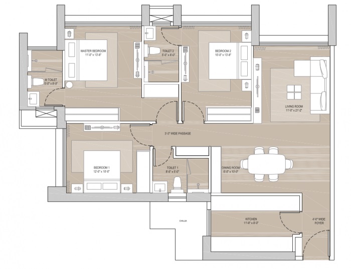 Oberoi Sky City in Borivali East, Mumbai @ 3.69 Cr - Floor Plans ...