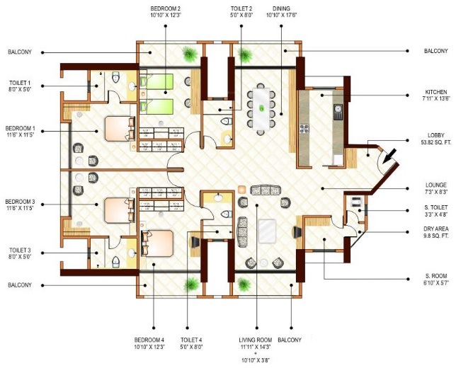 Peninsula Ashok Towers - Price on Request, 2 BHK-3 BHK-4 BHK-5 BHK BHK ...