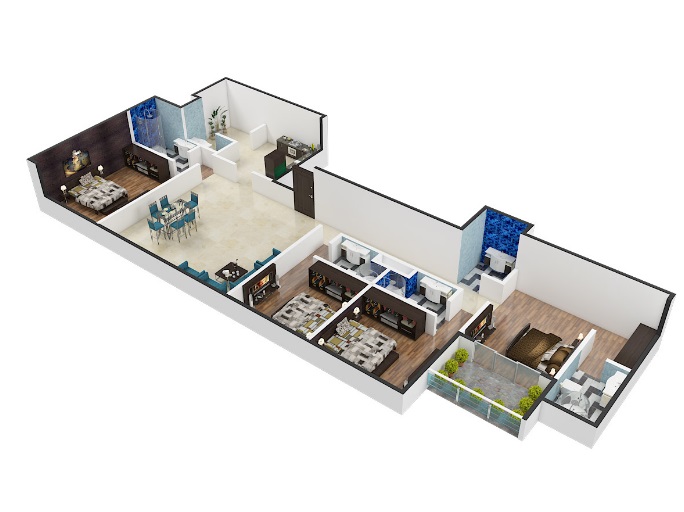 Adani Ten BKC Floor Plans - Bandra East, Mumbai