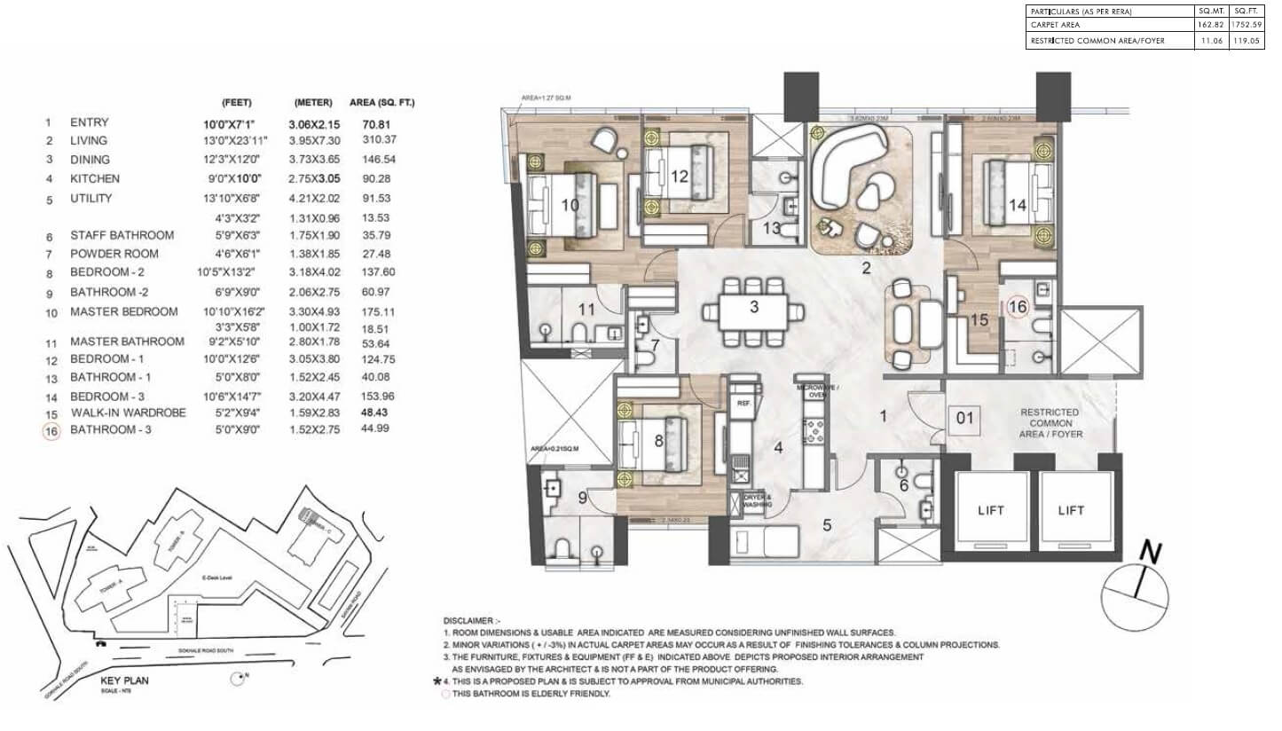 Rustomjee Crown in Prabhadevi, Mumbai @ 7.50 Cr | Price List, Reviews ...