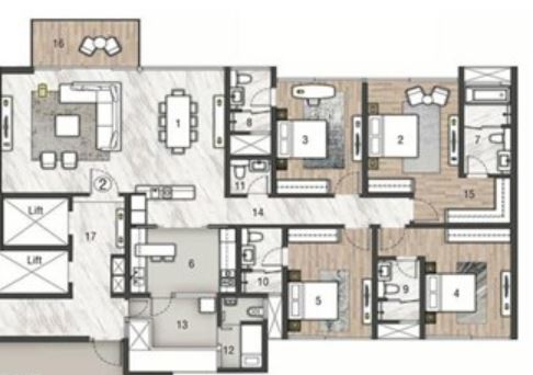 Rustomjee Paramount Floor Plans - Khar West, Mumbai