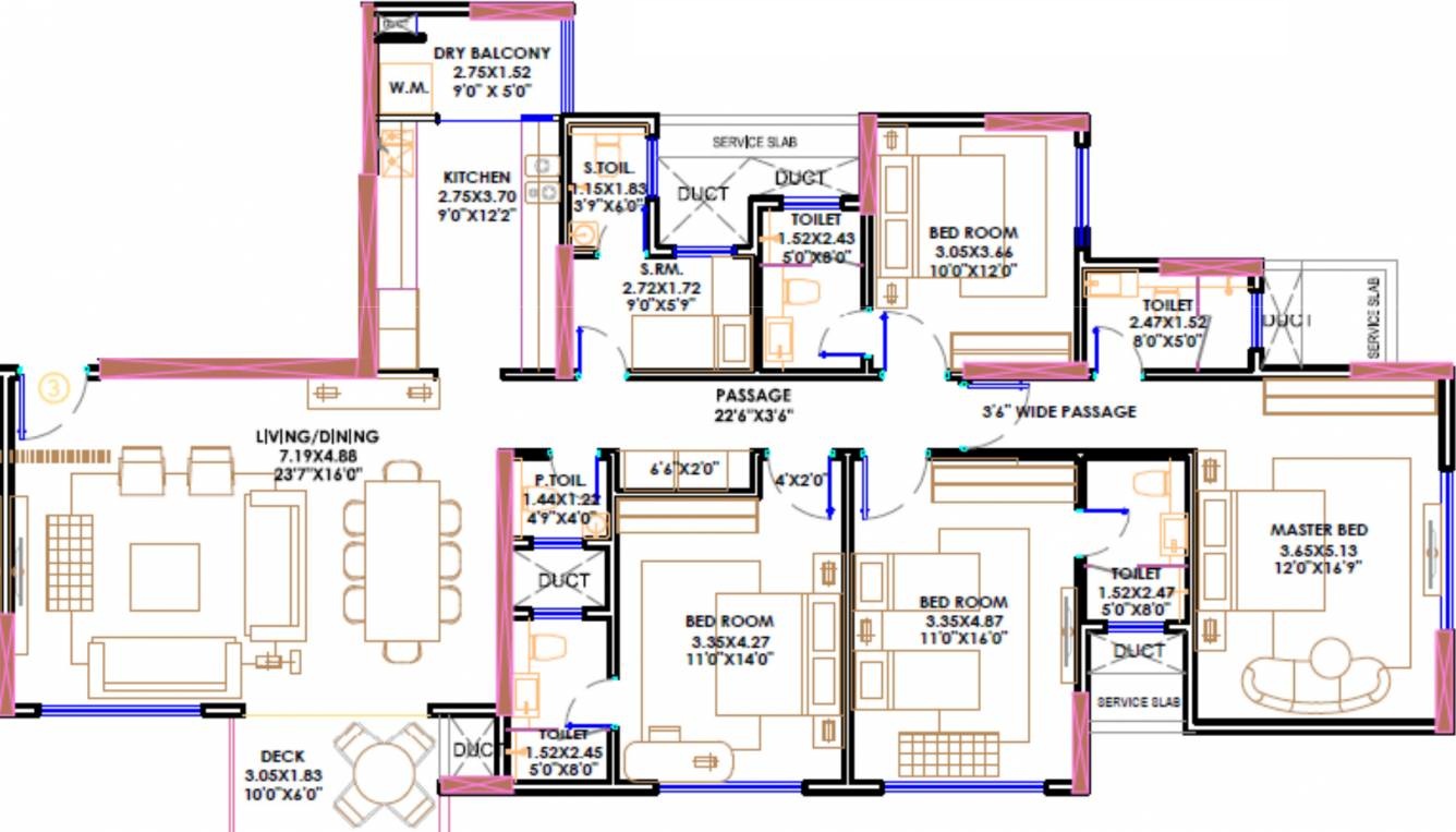Rustomjee Seasons Floor Plans - Bandra East, Mumbai