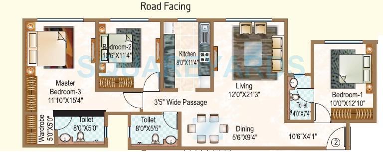 Sheth Vasant Oasis in Andheri East, Mumbai @ 6.77 Cr - Floor Plans ...