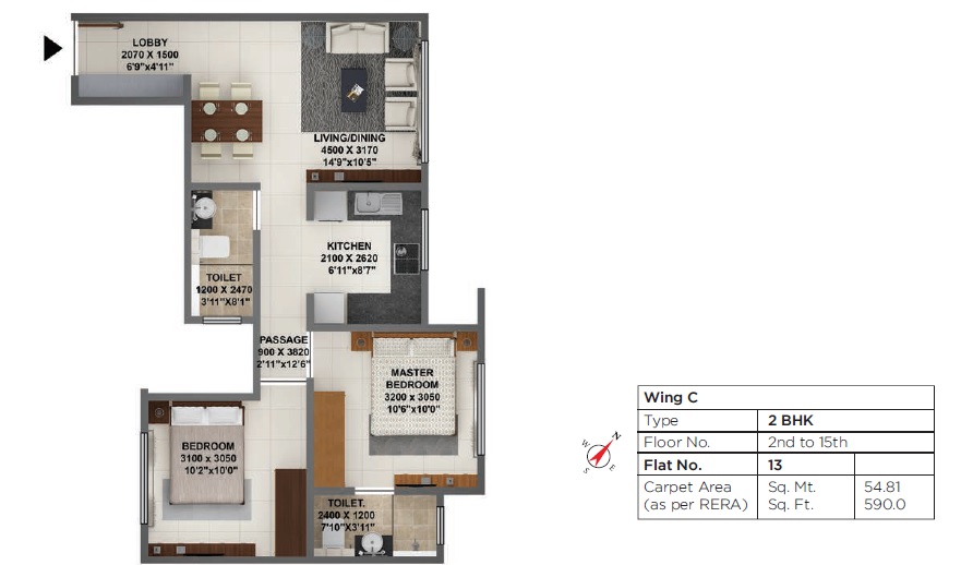 Terraform Dwarka Phase 2 Floor Plans - Ghatkopar East, Mumbai
