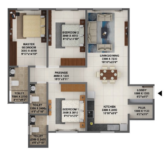 Terraform Dwarka Phase 2 Floor Plans - Ghatkopar East, Mumbai