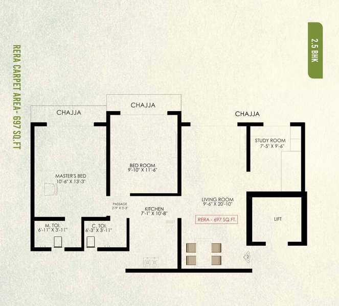 Vaibhav Eastern Groves Floor Plans - Vikhroli East, Mumbai