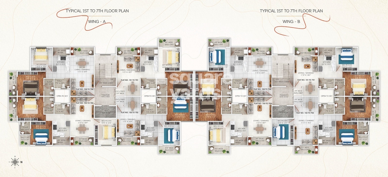 Meher Ganga in Narendra Nagar, Nagpur @ 59.35 Lac - Floor Plans ...