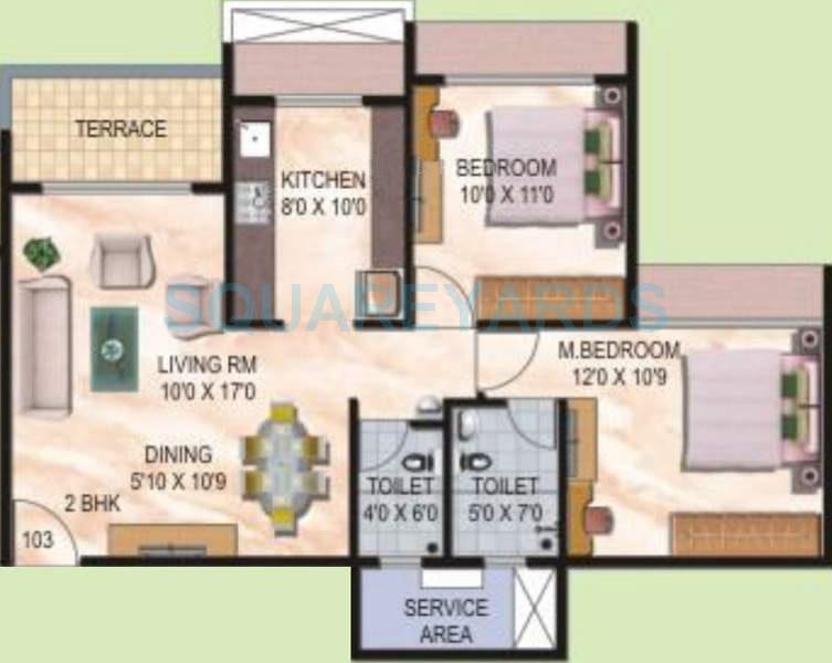 Akshar Green World in Dighe, Navi Mumbai @ 65.16 Lac - Floor Plans ...