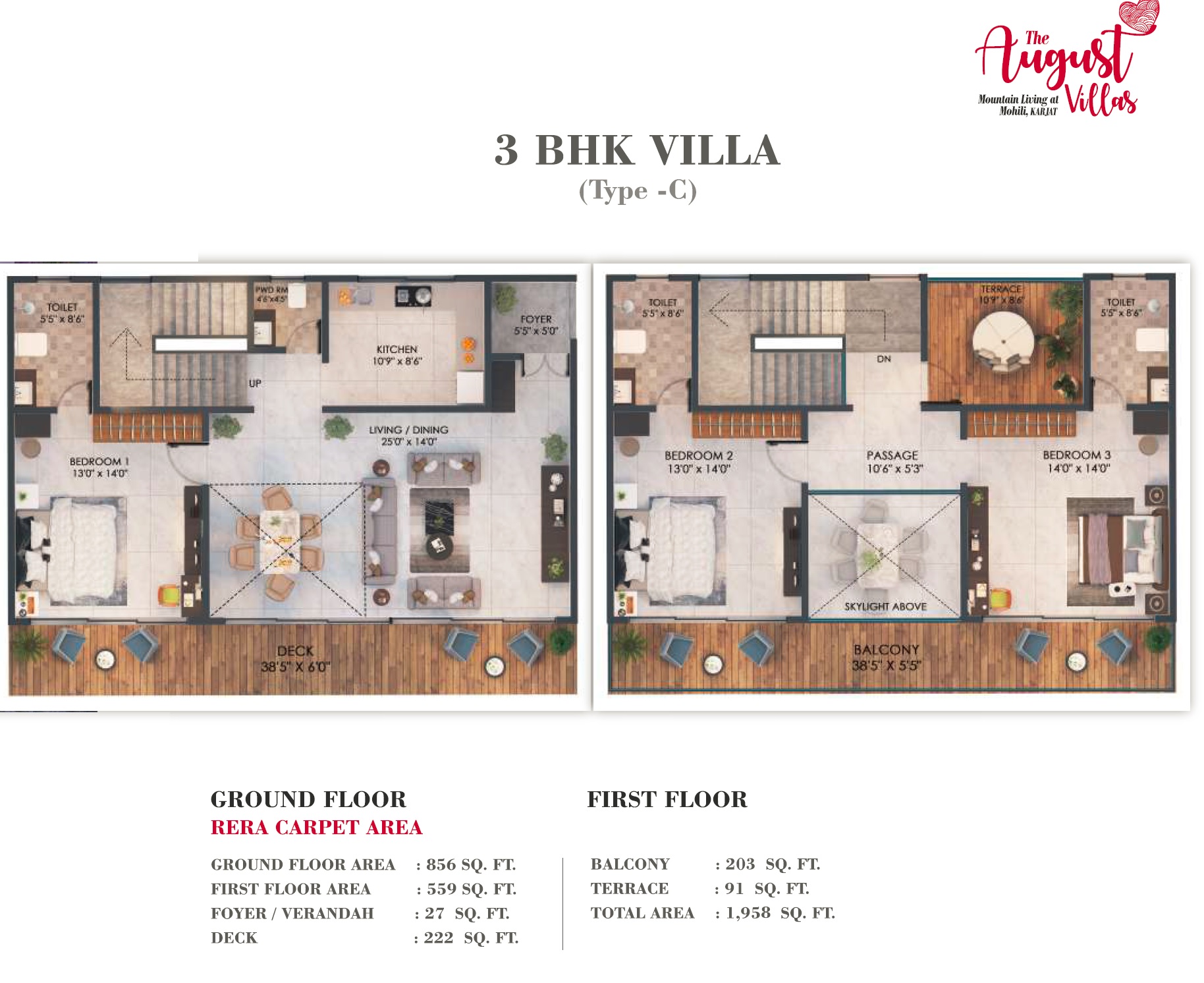 Atharva The August Villas Floor Plans - Karjat, Navi Mumbai