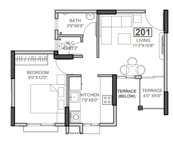 Belmac Riverside Phase 3 A Floor Plans - New Panvel, Navi Mumbai