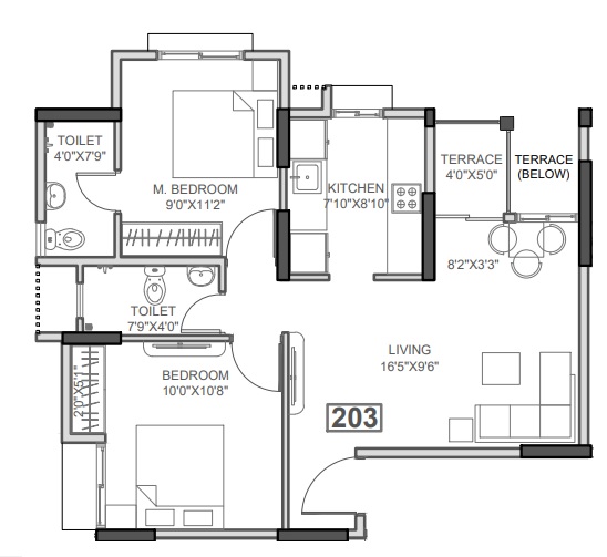 Belmac Riverside Phase 3 A Floor Plans - New Panvel, Navi Mumbai