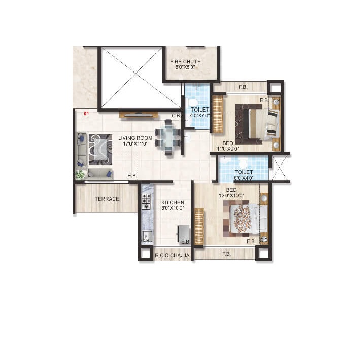 Gami Reagan in Ghansoli, Navi Mumbai @ 80.00 Lac | Price List, Reviews ...