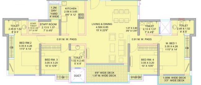 Raheja Solaris in Juinagar, Navi Mumbai @ 75.00 Lac - Floor Plans ...