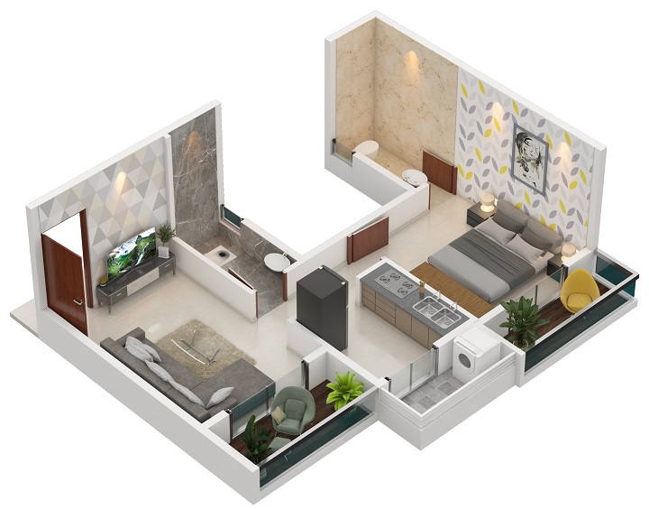 Space India Amulyam Floor Plans - Pale Bk, Navi Mumbai