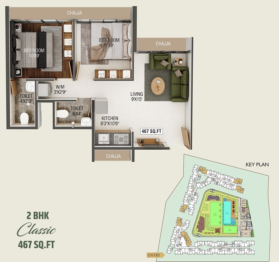 Today Royal Aikyam Floor Plans - Rohinjan, Navi Mumbai