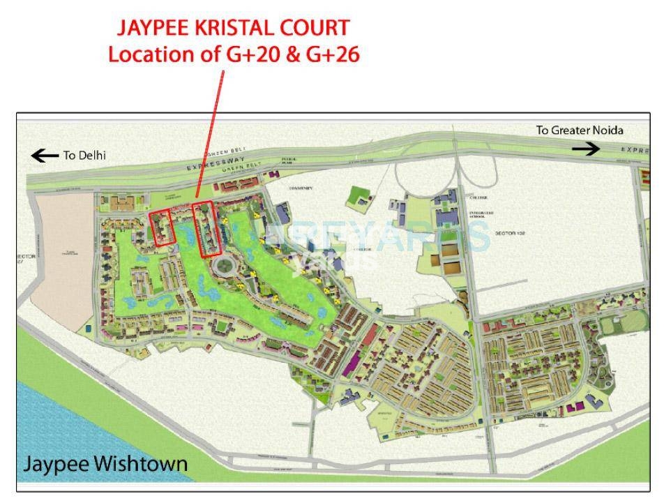 Jaypee Green Wish Town Kristal Court 1 in Sector 128, Noida @ Price on ...
