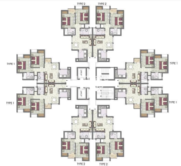 Jaypee Greens Kosmos in Sector 134, Noida @ 73.89 Lac - Floor Plans ...