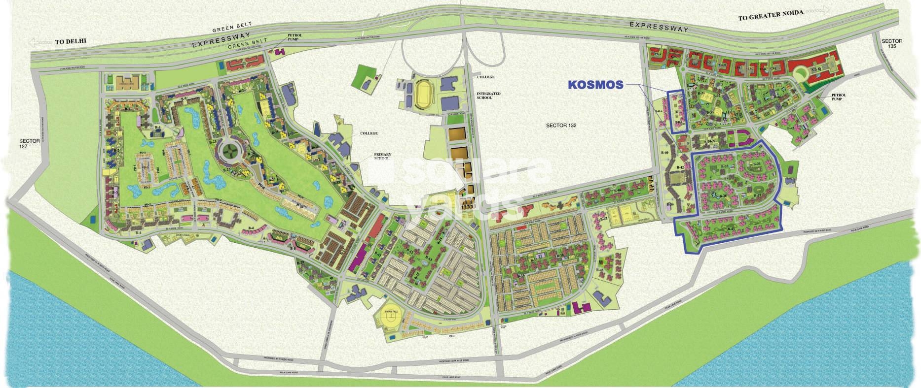 Jaypee Greens Kosmos in Sector 134, Noida @ 73.89 Lac - Floor Plans ...
