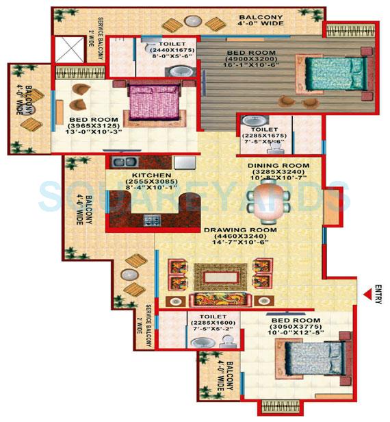 Gaur Grandeur in Sector 119, Noida @ 70.36 Lac - Floor Plans, Location ...
