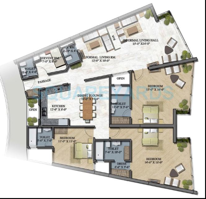 Supertech North Eye in Sector 74, Noida @ 62.37 Lac - Floor Plans ...