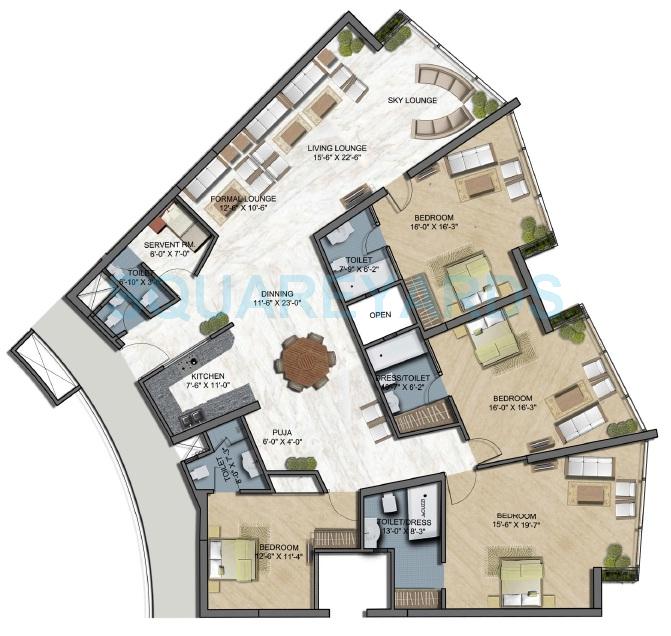 Supertech North Eye in Sector 74, Noida @ 62.37 Lac - Floor Plans ...