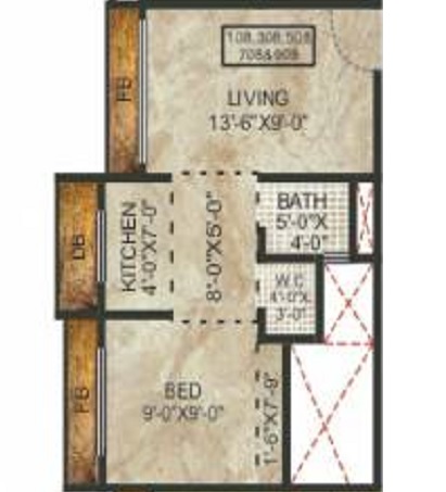 Marvel Heights Floor Plans - Vasai East, Palghar