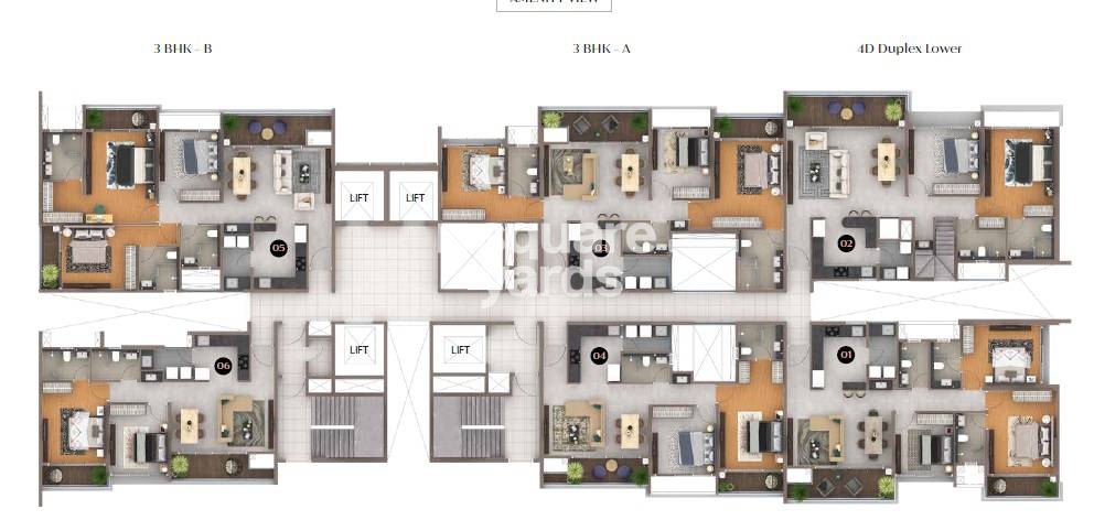 Amanora Crown Towers in Hadapsar, Pune @ 1.58 Cr - Floor Plans ...