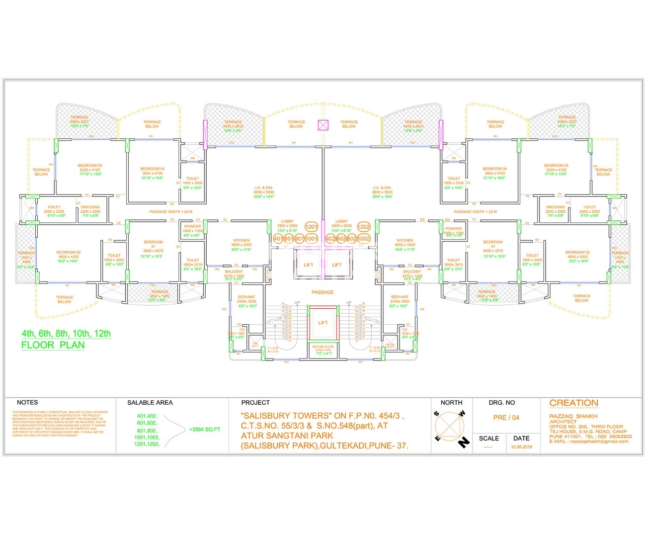 Atur Salisbury Towers - Price on Request, 3 BHK-4 BHK BHK Floor Plans ...