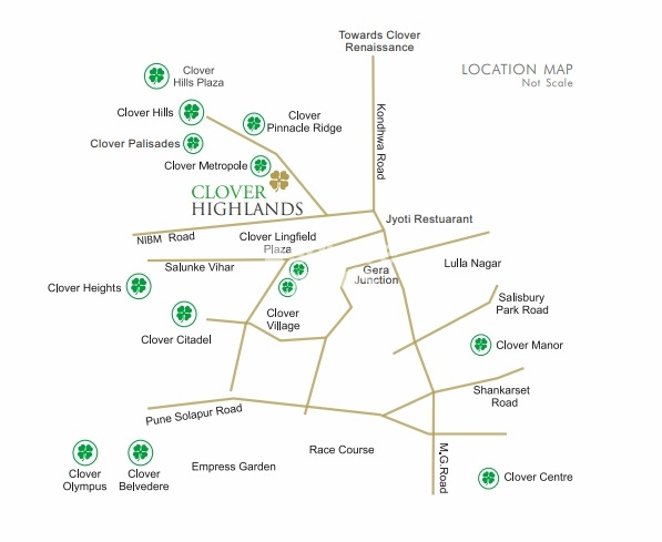 Clover Highlands in Kondhwa, Pune @ 1.20 Cr - Floor Plans, Location Map ...