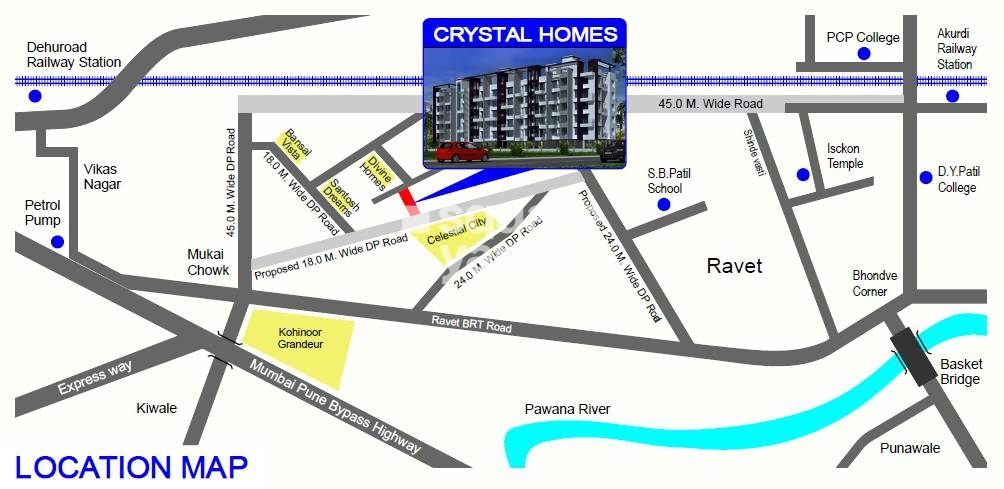 Crystal Homes Ravet in Ravet, Pune @ 35.06 Lac - Floor Plans, Location Map & Reviews