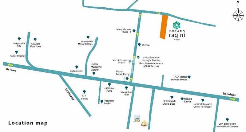 Dreams Ragini in Manjari, Pune @ 31.49 Lac - Floor Plans, Location Map & Reviews