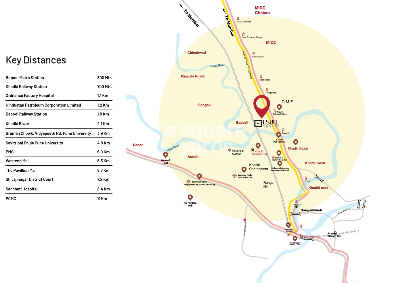 Esbee Square Bopodi, Pune - Price List, Project Info & Highlights