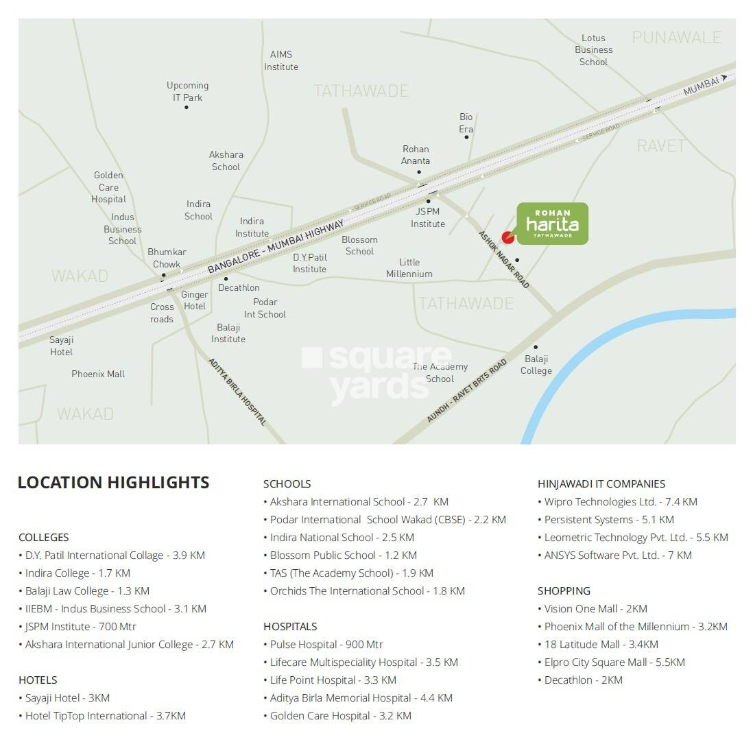 Resale 3 Bedroom 1106 Sq.Ft. Apartment in Rohan Harita, Tathawade Pune ...