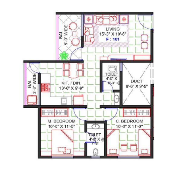 Aditya Green City Baramati Floor Plans - Jalochi, Pune