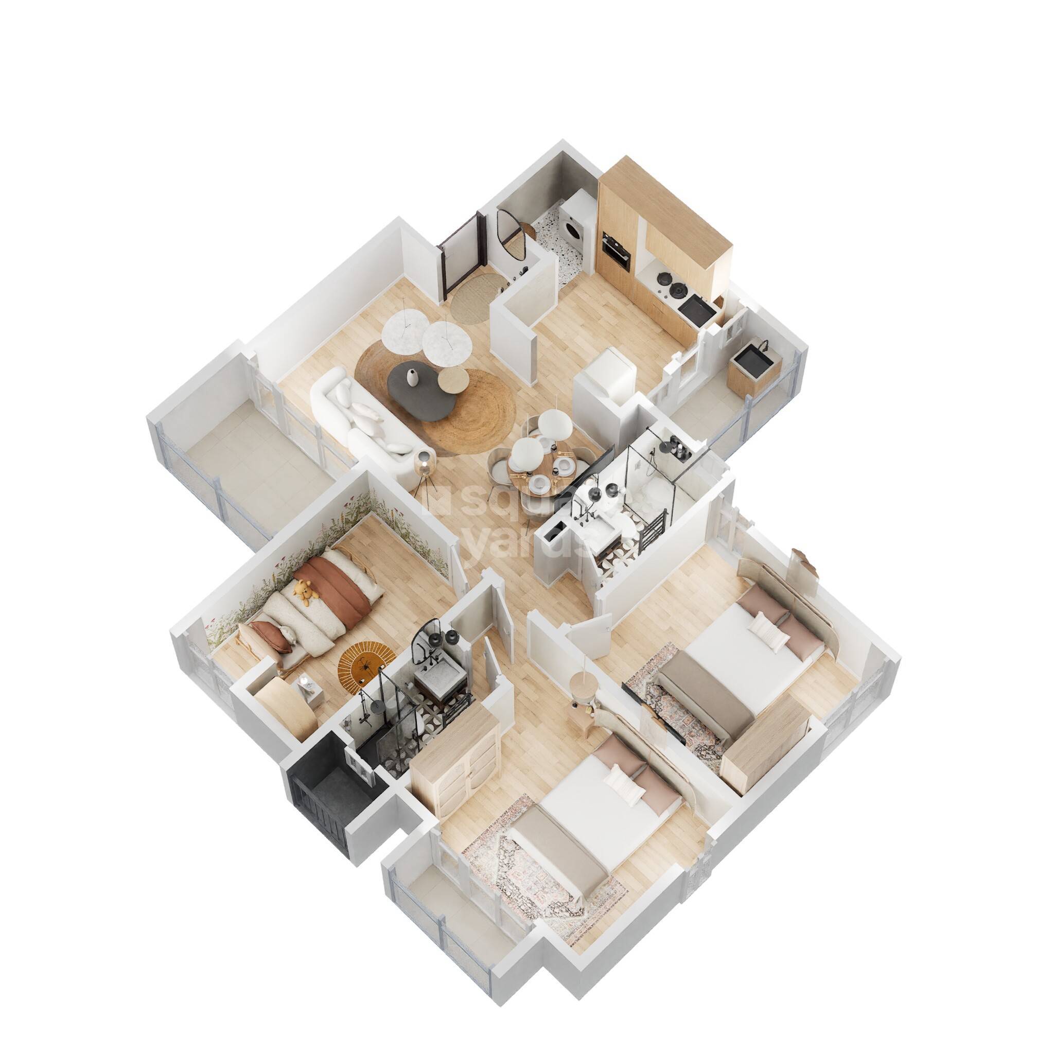 Krisala 41 Cosmo Floor Plans - Tathawade, Pune