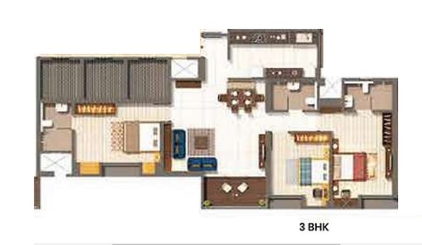 Kumar Parc Residences Floor Plans - Hadapsar, Pune