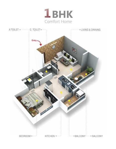 SK Primrose Park Floor Plans - Kiwale, Pune