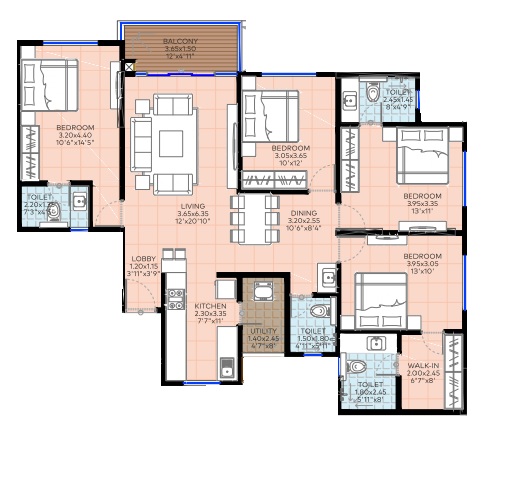 Truspace Prima Angulus Floor Plans - Balewadi, Pune