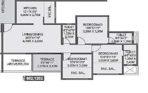 Unique K Ville Floor Plans - Ravet, Pune