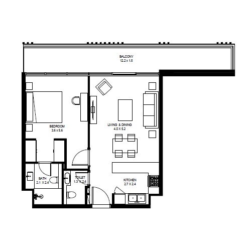 Arada Vida Residences 3 Floor Plans - Unit Plans in Aljada, Sharjah