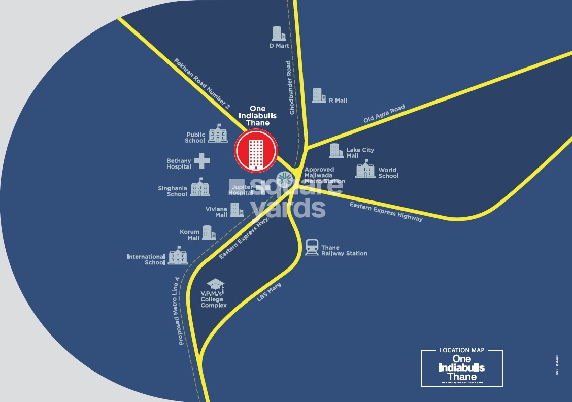 Indiabulls One Indiabulls in Pokhran Road No Two, Thane @ 98.00 Lac ...