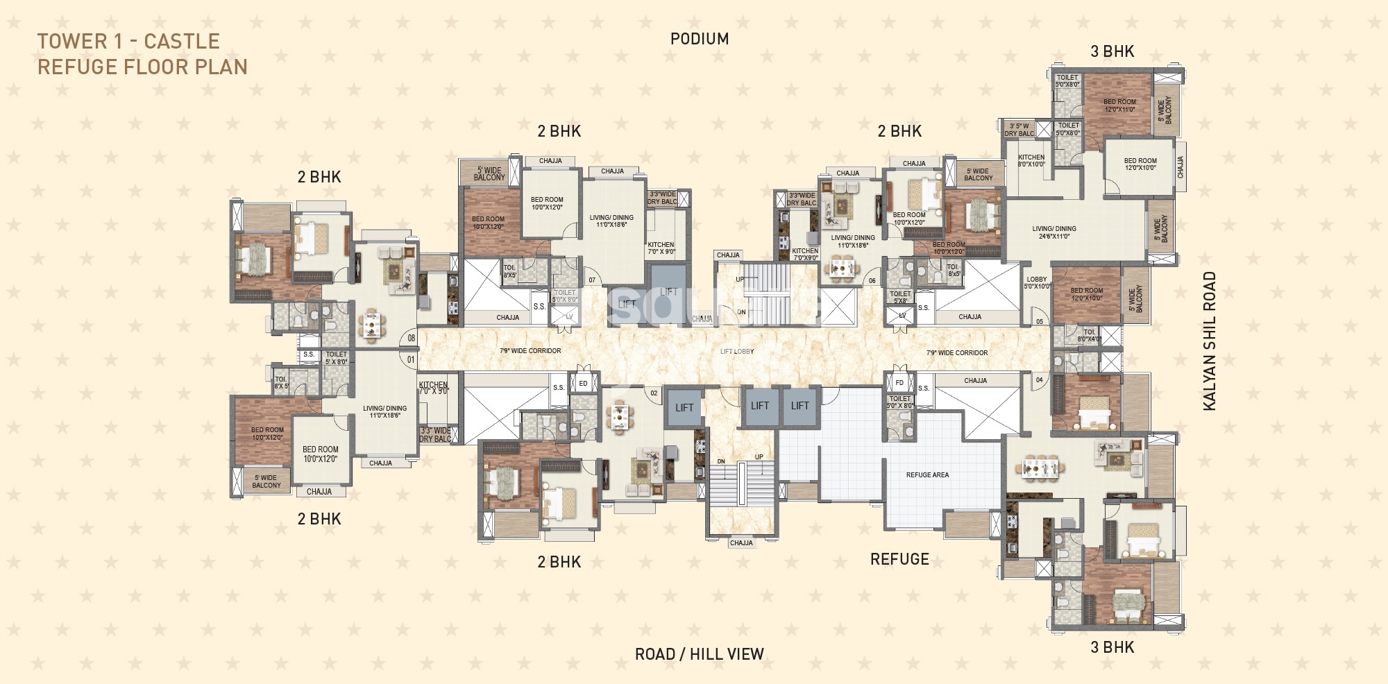 Paradise Sai World Dreams in Dombivli East, Thane @ 48.00 Lac - Floor ...